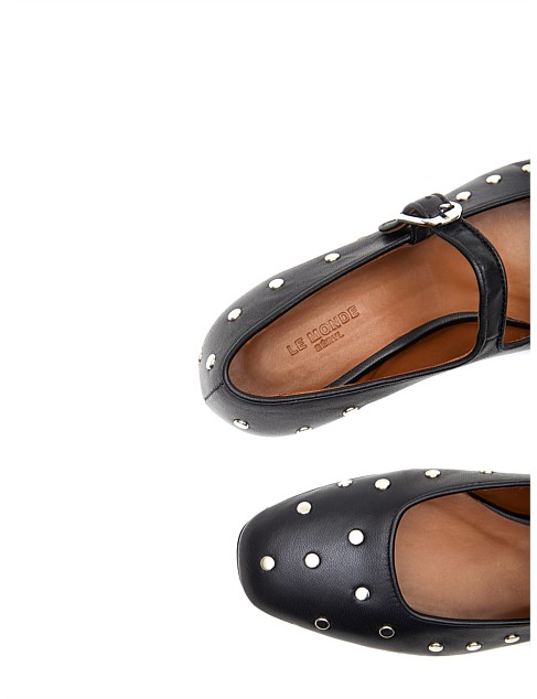 Le Monde Beryl Classic Studded Leather Mary Jane | David Jones
