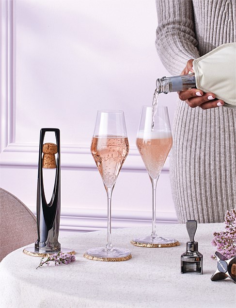 Le Creuset Sparkling Wine Cork Catcher Black Nickel | David Jones