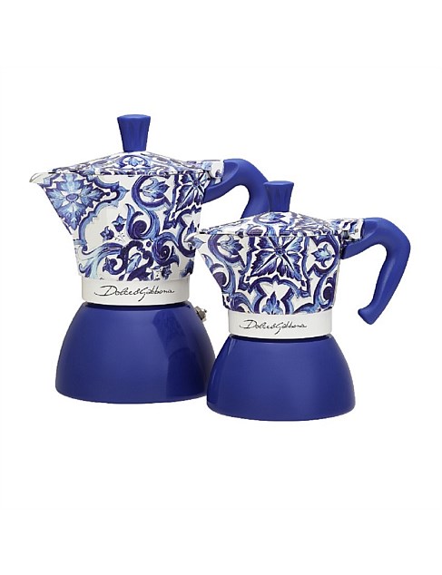 Bialetti Dolce & Gabbana Moka Induction 6 Cup Blu Med | David Jones