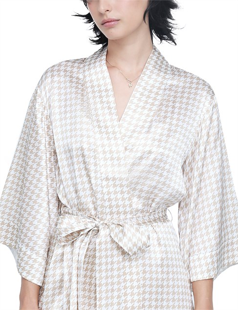 Ginia Silk Wrap Gown | David Jones