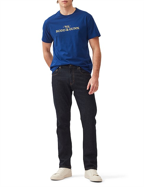 Rodd & Gunn Logo T-shirt -Electric Blue | David Jones