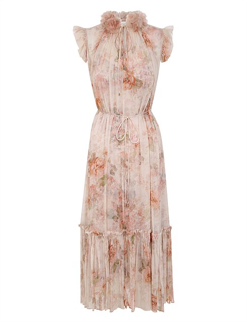 Zimmermann Illustration Flutter Dress | David Jones
