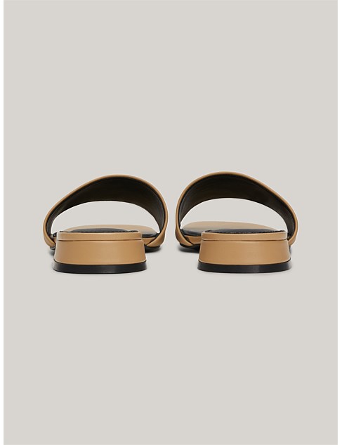 Tommy Hilfiger Th Monogram Plaque Leather Mules | David Jones