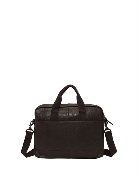 Alta Linea Pebble Leather Briefcase | David Jones