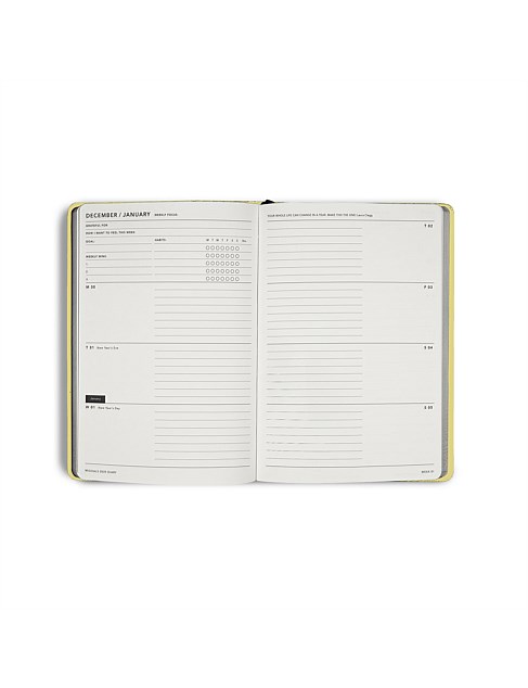 Migoals 2025 A5 Classic Weekly Spread Sc Diary Elemental Blue | David Jones