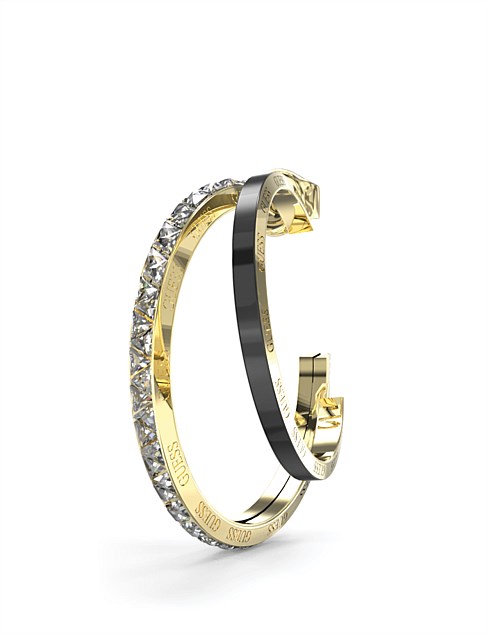 Guess Guess Trinity 43mm Multi Triangle Dbl Hoop Gold Earrings | David ...