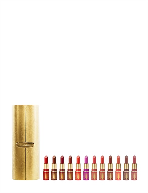 Mac Golden Girls Mini Lustreglass Lipstick Vault X 12 | David Jones
