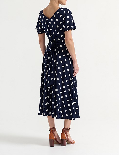 David Jones Collection Boat Neck Dress | David Jones