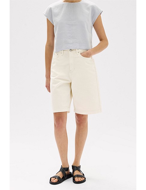 Assembly Label Tori Linen Top Blue Haze | David Jones