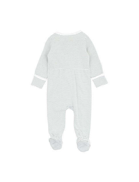 Bebe By Minihaha Baby Toby Long Sleeve Zip Onesie | David Jones