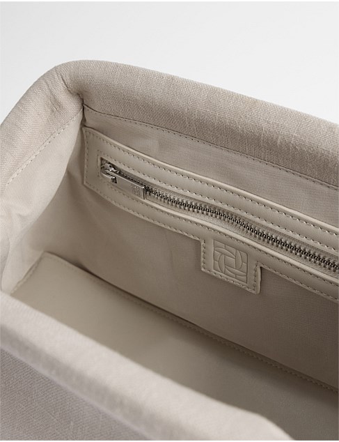 Elka Collective Alma Linen Clutch | David Jones