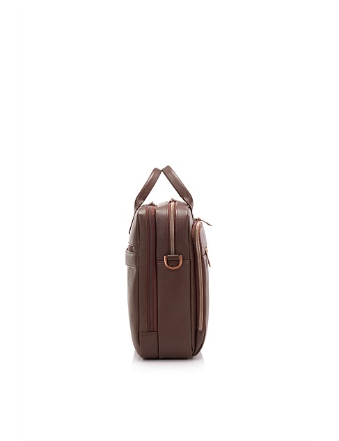 Samsonite Classic Leather Toploader Chocolate | David Jones
