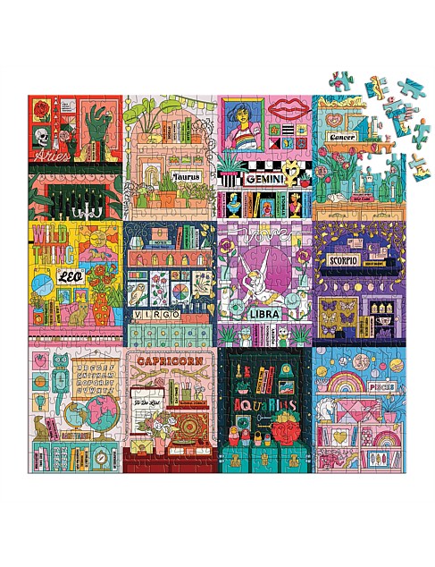 Galison House Of Astrology Foil Puzzle 500 Piece | David Jones