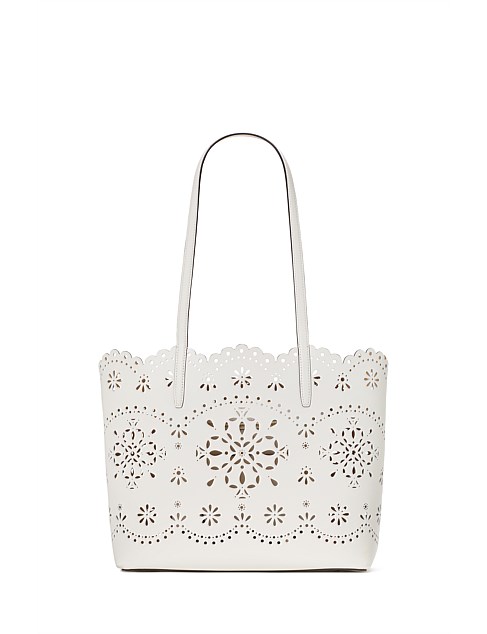 Kate Spade New York Do It All Spade Flower Perforated Leather Large ...
