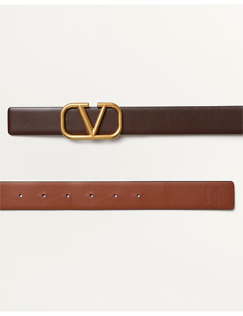 Valentino Vlogo Signature Reversible Calfskin Belt 30 Mm | David Jones