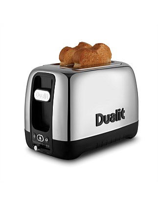 Dualit Domus 2 Slice Toaster Polished With Black Trim | David Jones