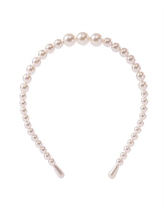 Gregory Ladner New Full Pearl Medium Headband | David Jones