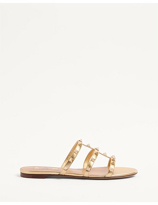Valentino Rockstud Flat Slide Sandal | David Jones