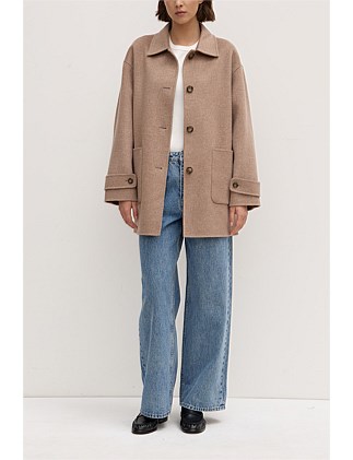 Assembly Label Pierra Wool Coat Sable Marle | David Jones