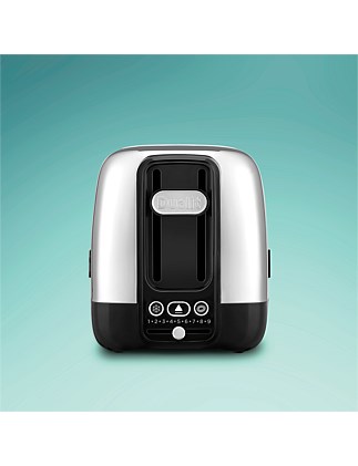 Dualit Domus 2 Slice Toaster Polished With Black Trim | David Jones