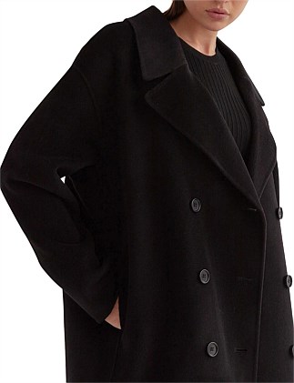 Assembly Label Double Breasted Wool Coat | David Jones