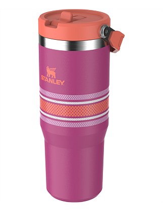 Stanley Classic Flip Straw Tumbler 30oz Varsity Fuschia Mesh | David Jones